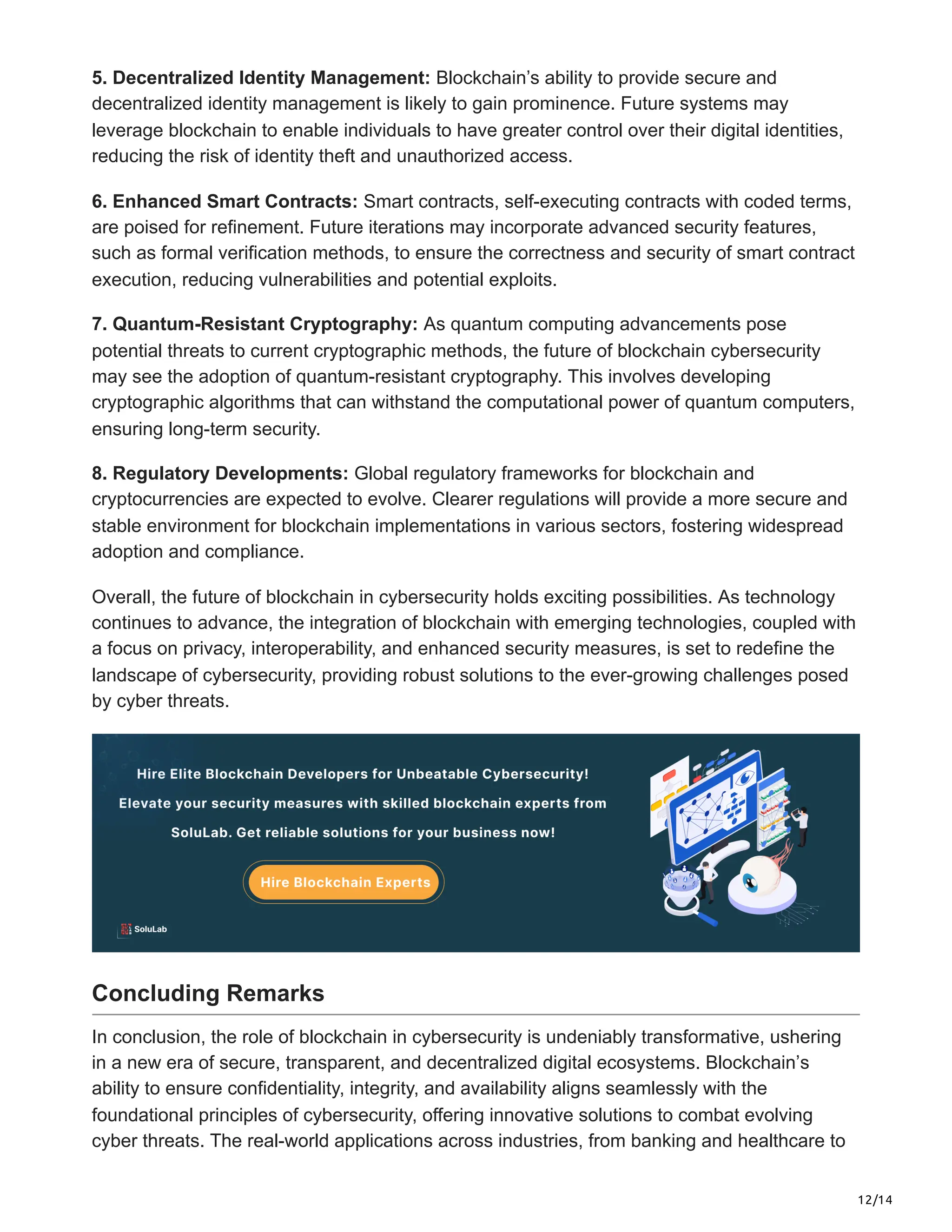 Role of Blockchain Technology in Cybersecurity | PDF