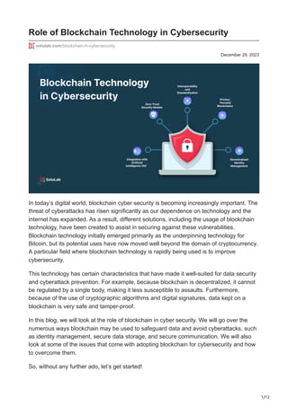 Role of Blockchain Technology in Cybersecurity.pdf