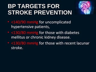 Role of Blood Pressure in Recurrent Stroke | PPT