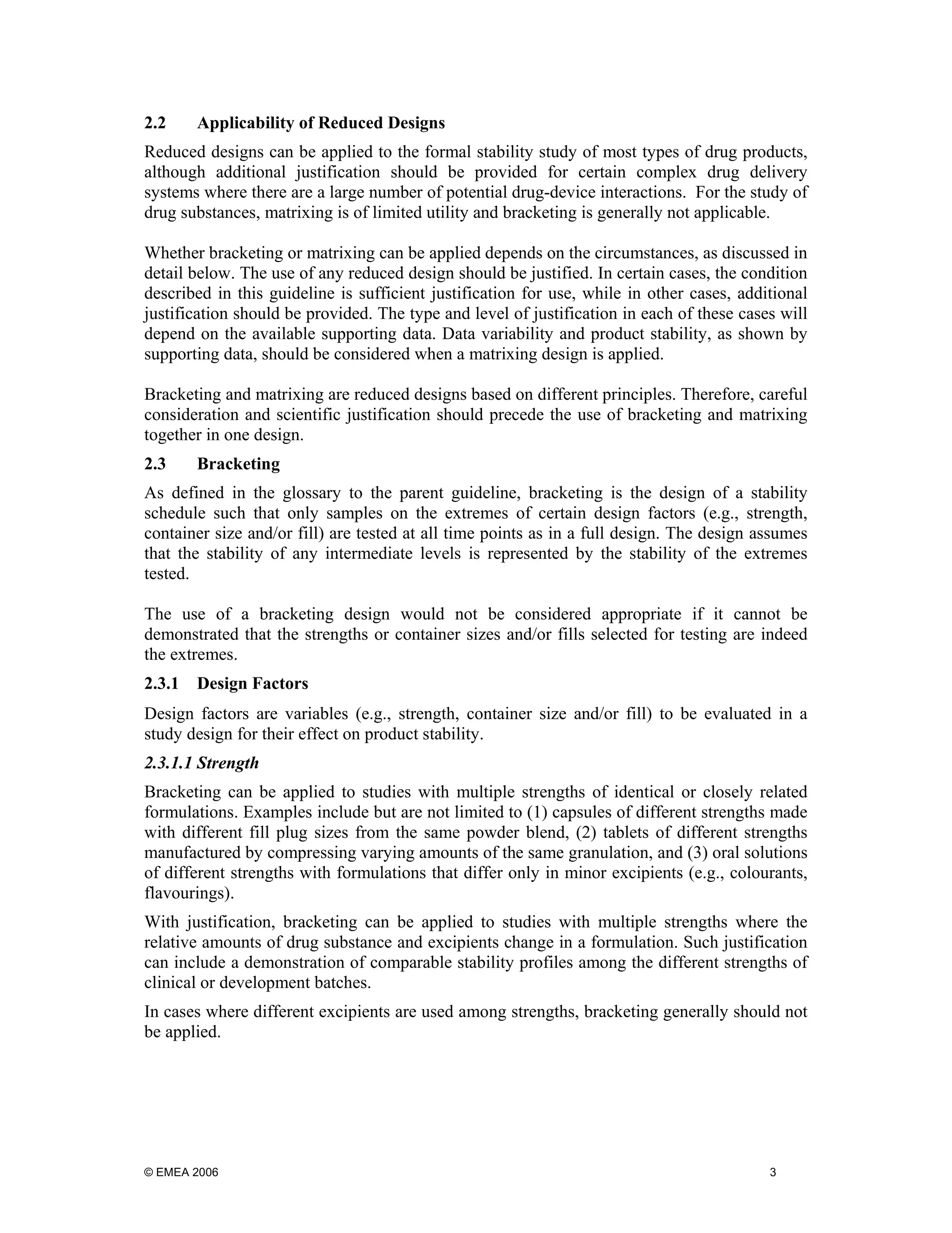 Role of bracketing & matrixing during stability study | PDF