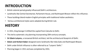 role of british colonial architecture in shaping the landscape of delhi.pdf