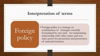 Role of bureaucracy in formulation of foreign policy. | PPTX