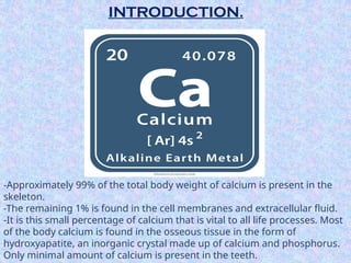 Role of Calcium in Bone metabolism & pathologies SEMINAR 2.pptx
