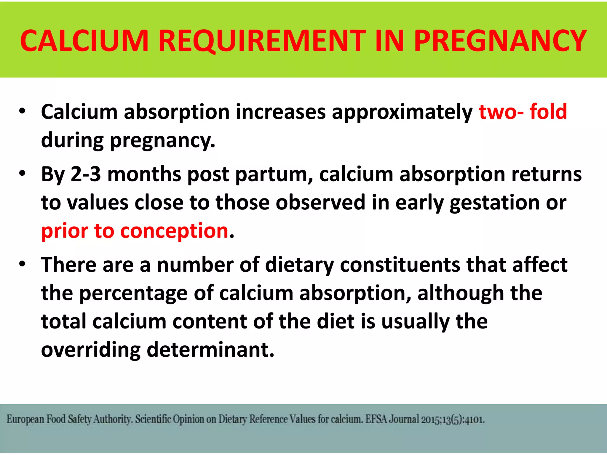Role of Calcium in pregnancy DR. SHARDA JAIN Dr. Jyoti Agarwal Dr ...