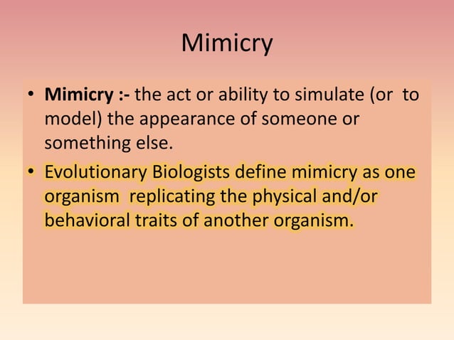 Role of Camouflage, mimicry and warning colours in insect defence.pptx ...