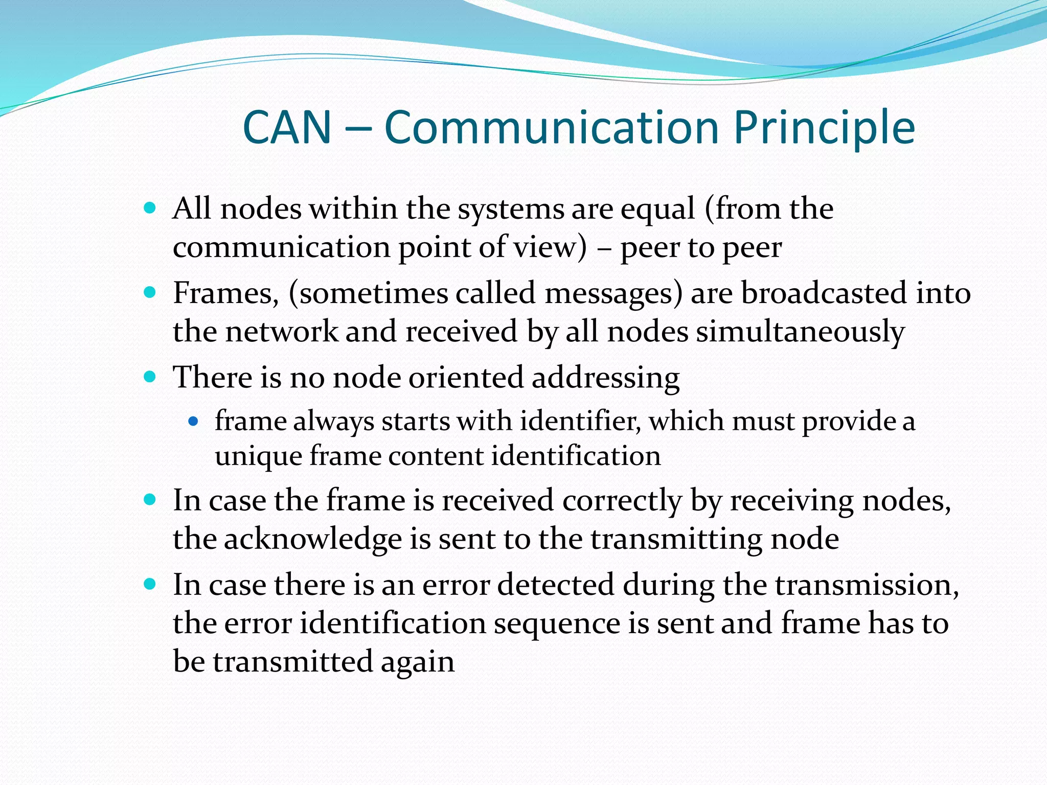 Role of CAN BUS in automotives | PPT