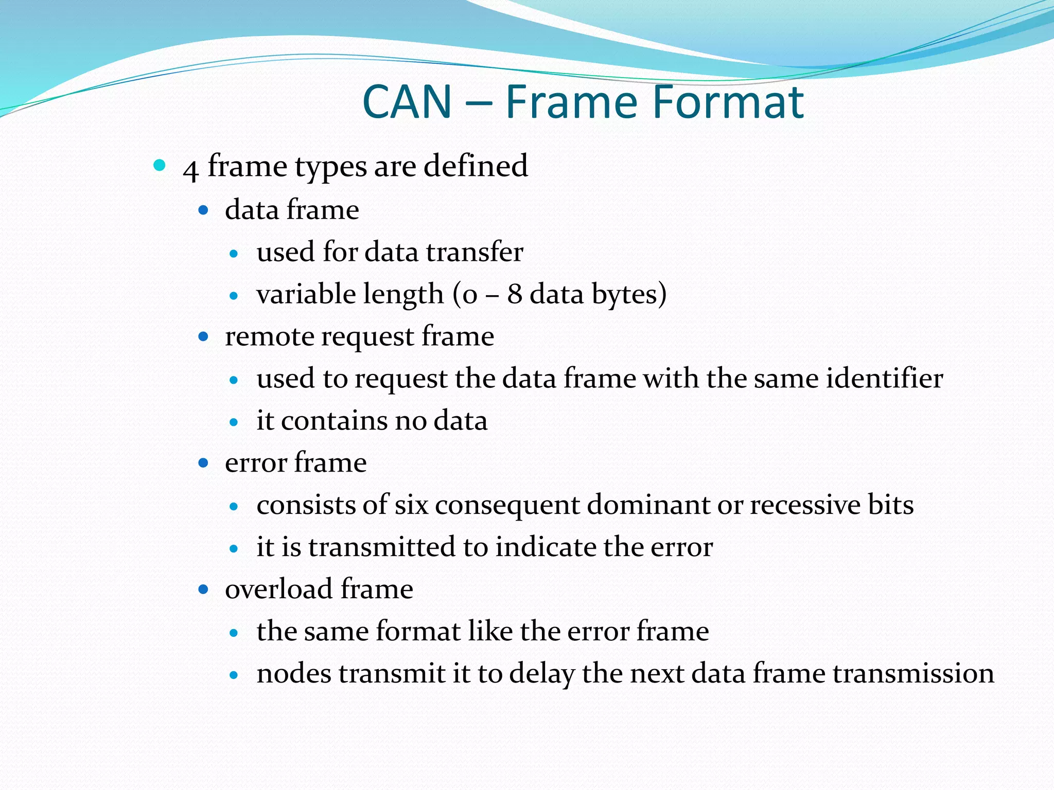 Role of CAN BUS in automotives | PPT