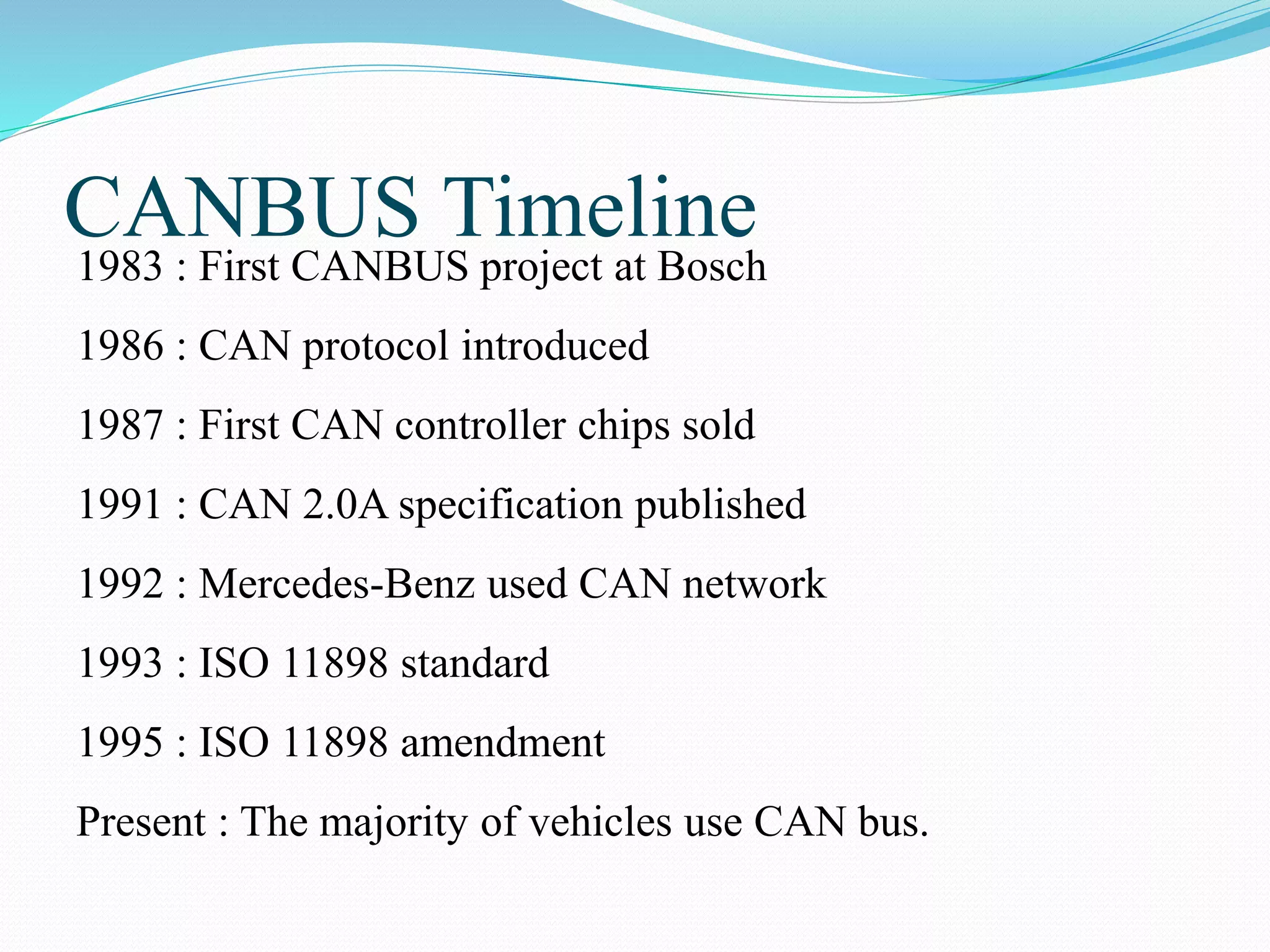 Role of CAN BUS in automotives | PPT