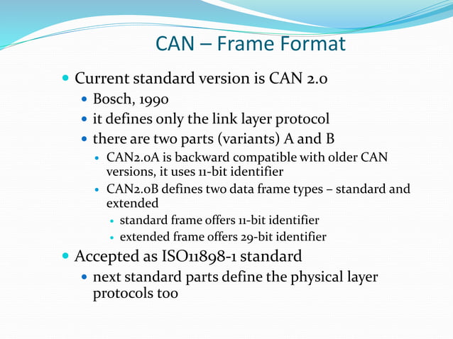 Role of CAN BUS in automotives | PPT | Computer Networking | Computing