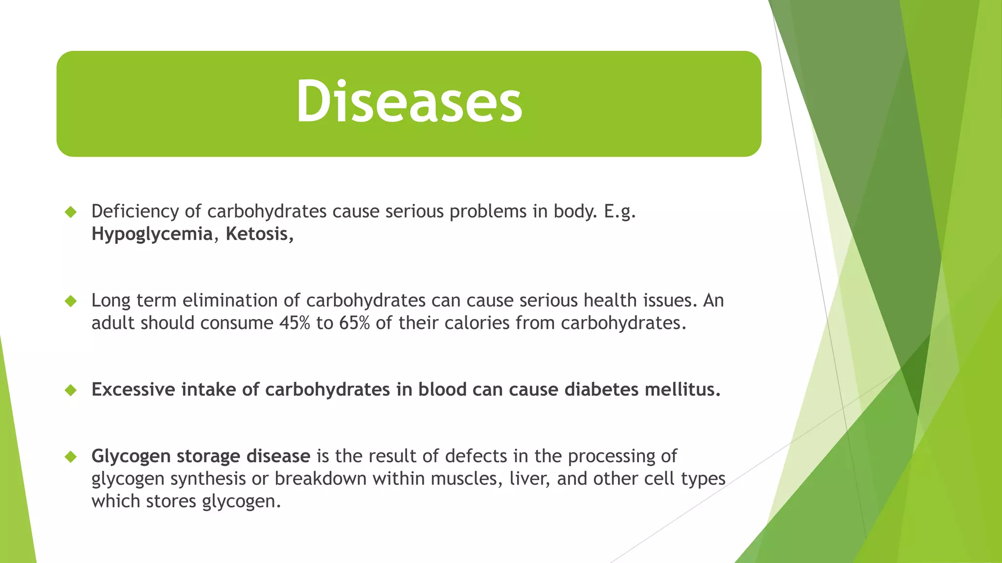 Role of carbohydrates | PPTX