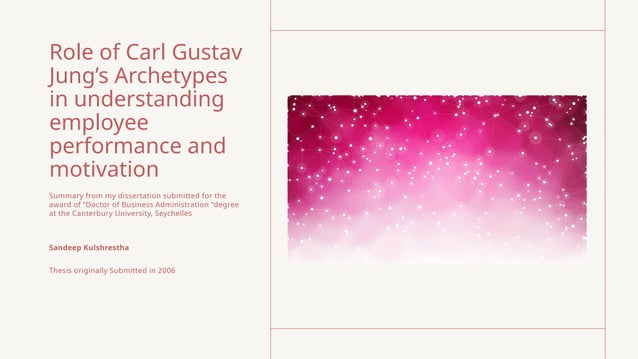 Role of Carl Gustav Jung’s Archetypes in understanding employee ...