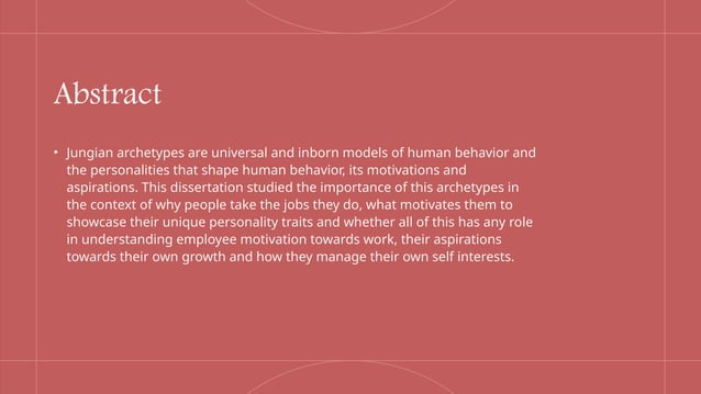 Role of Carl Gustav Jung’s Archetypes in understanding employee ...