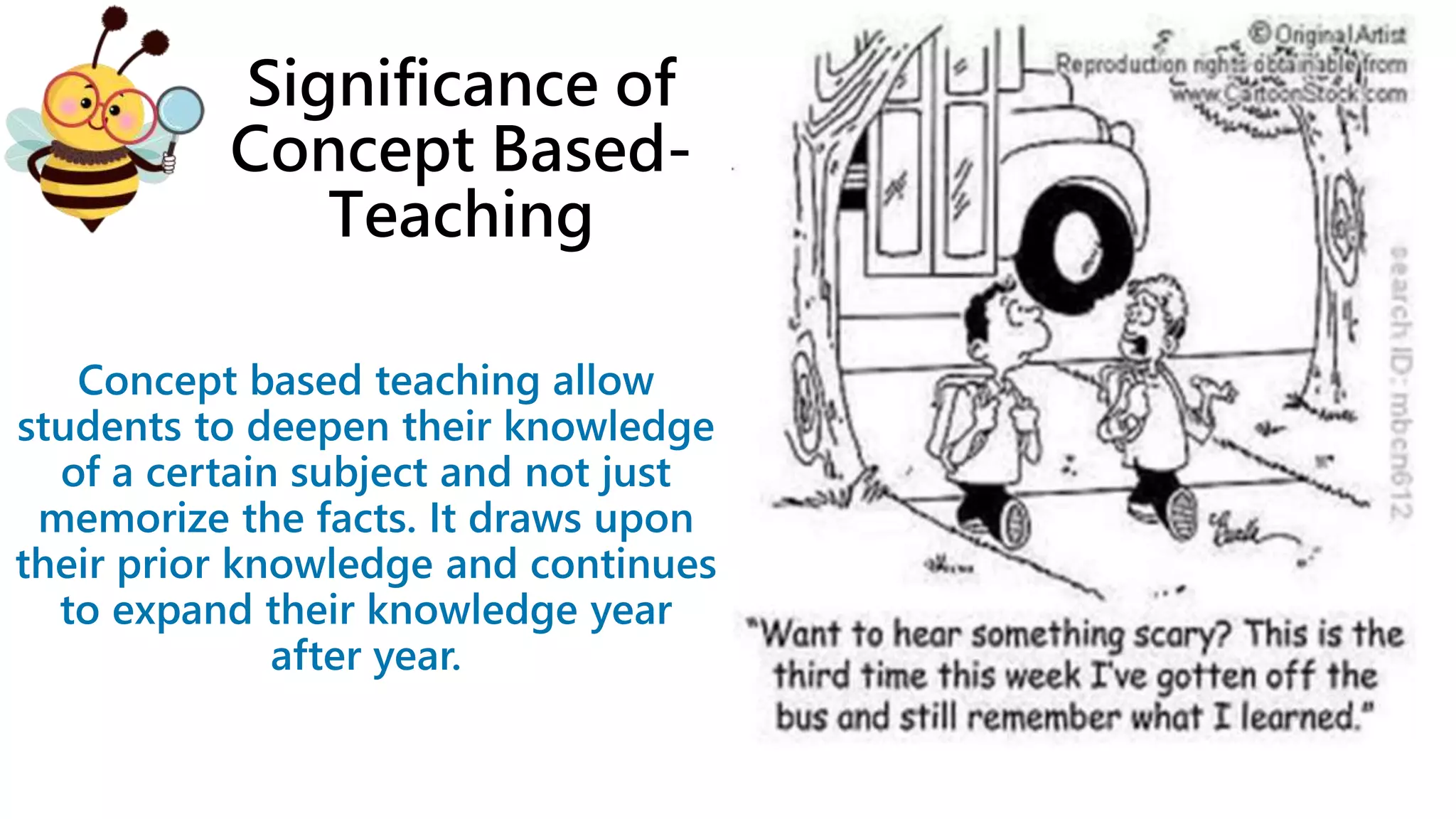 role of concept based teaching & teaching methodologies.pptx | Primary Education | Education