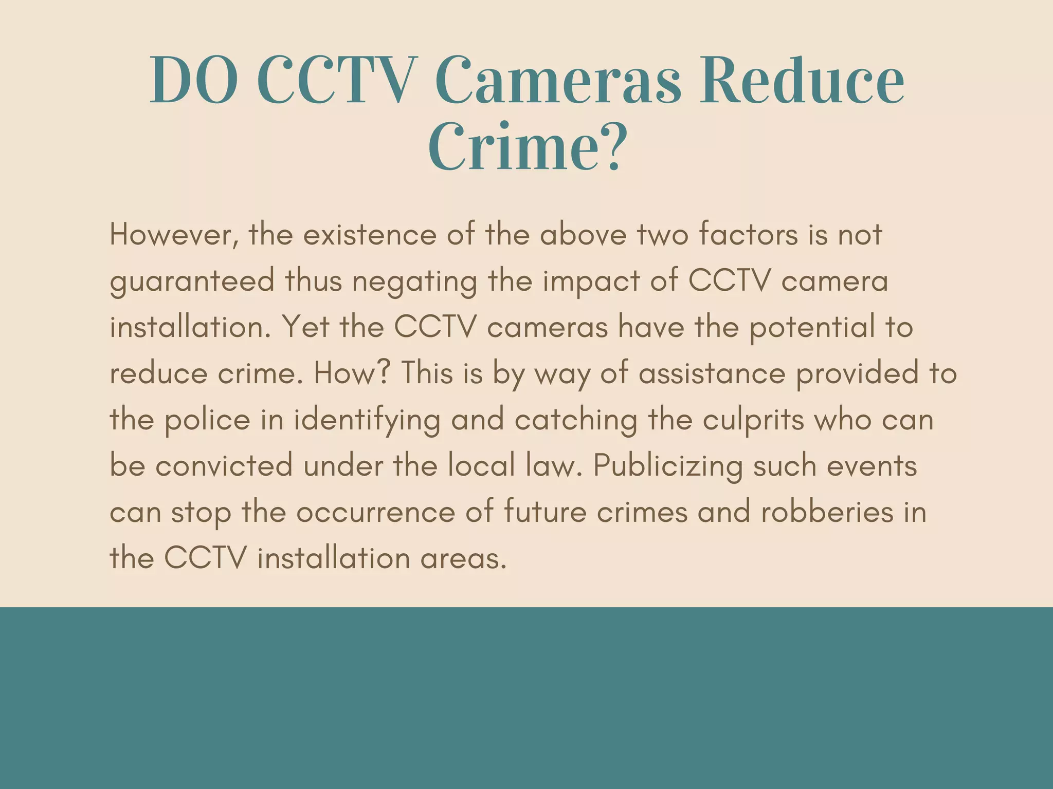 Role of CCTV Cameras in Sphere of crime Reduction | PDF