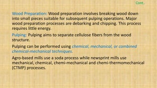 Role of cellulose in paper industry | PPTX