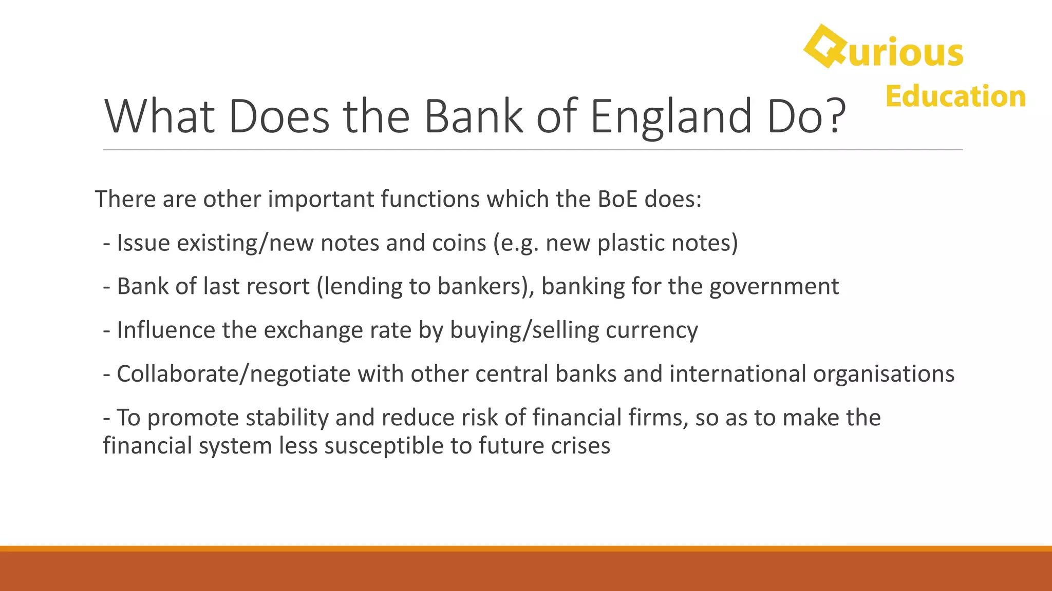 Role of Central Banks Notes - A-Level & IB Economics | PDF