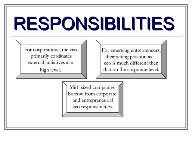Role of ‘ceo’ | PPT