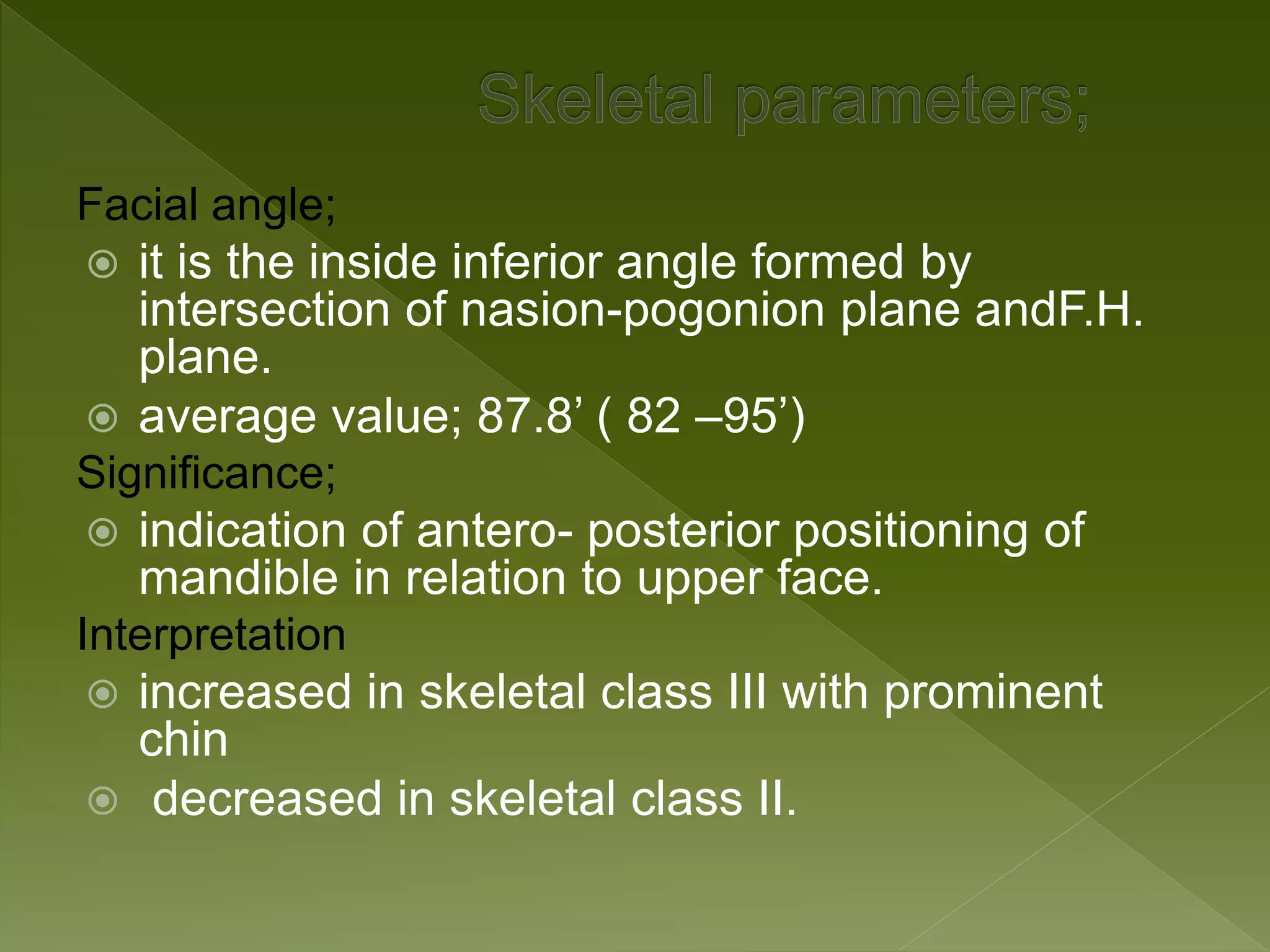 Role of cephalometry and panoramic radiographs in orthodontics. | PPTX