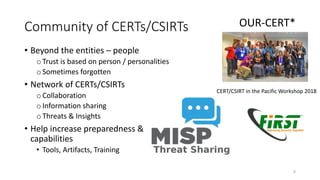 Philippines Cybersecurity Conference 2021: The role of CERTs | PPT