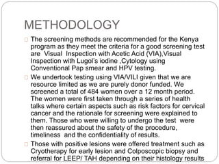 Role of cervical cancer screening in identifying untreated chronic ...