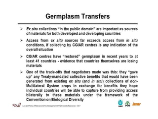 Role of CGIAR System in Germplasm Conservation and Exchange.pptx