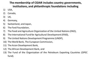 Role of CGIAR System in Germplasm Conservation and Exchange.pptx