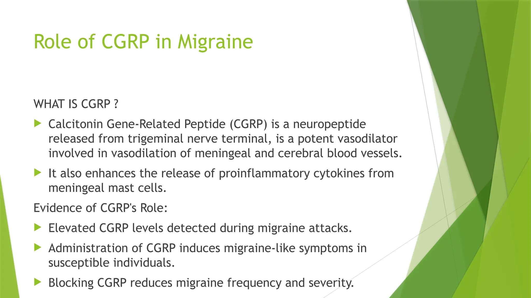 Role of CGRP Antagonists in the Pharmacotherapy of-Migraine.pptx