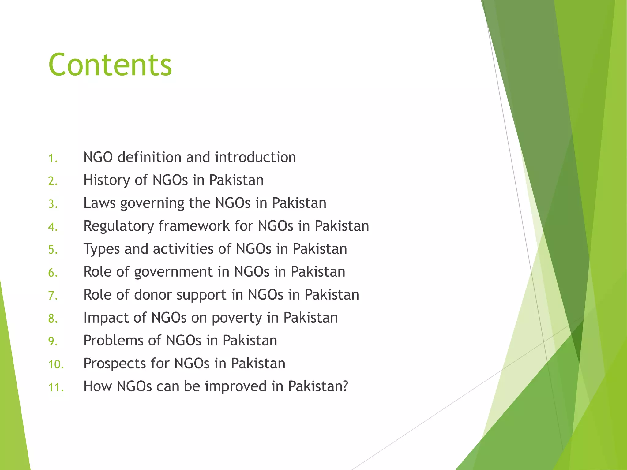Role of charity and govt towards NGOs in pakistan | PPT