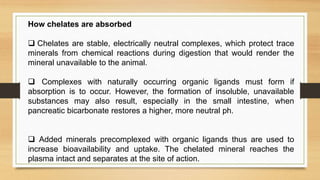 Role of chelated minerals in Livestock and Poultry Production | PPTX
