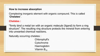 Role of chelated minerals in Livestock and Poultry Production | PPTX