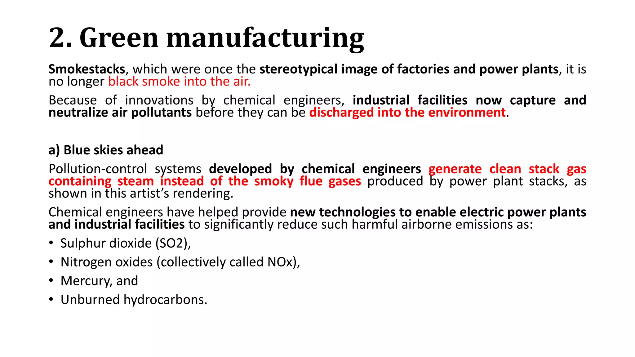 Role of chemical engineer in environment | PPTX