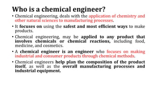 Role of chemical engineer in environment | PPTX
