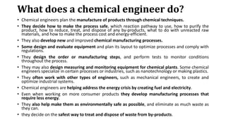 Role of chemical engineer in environment | PPTX