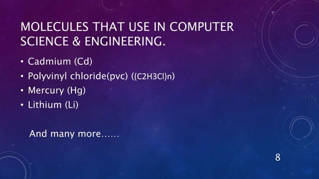 Chemistry in computer science & engineering. | PPTX | Chemistry | Science