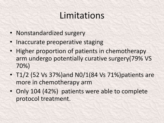 Role of chemotherapy in carcinoma stomach | PPTX