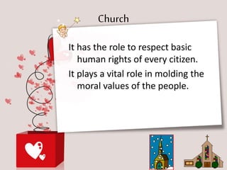 Role of church | PPTX