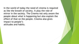 Role of cinema in social awareness | PDF