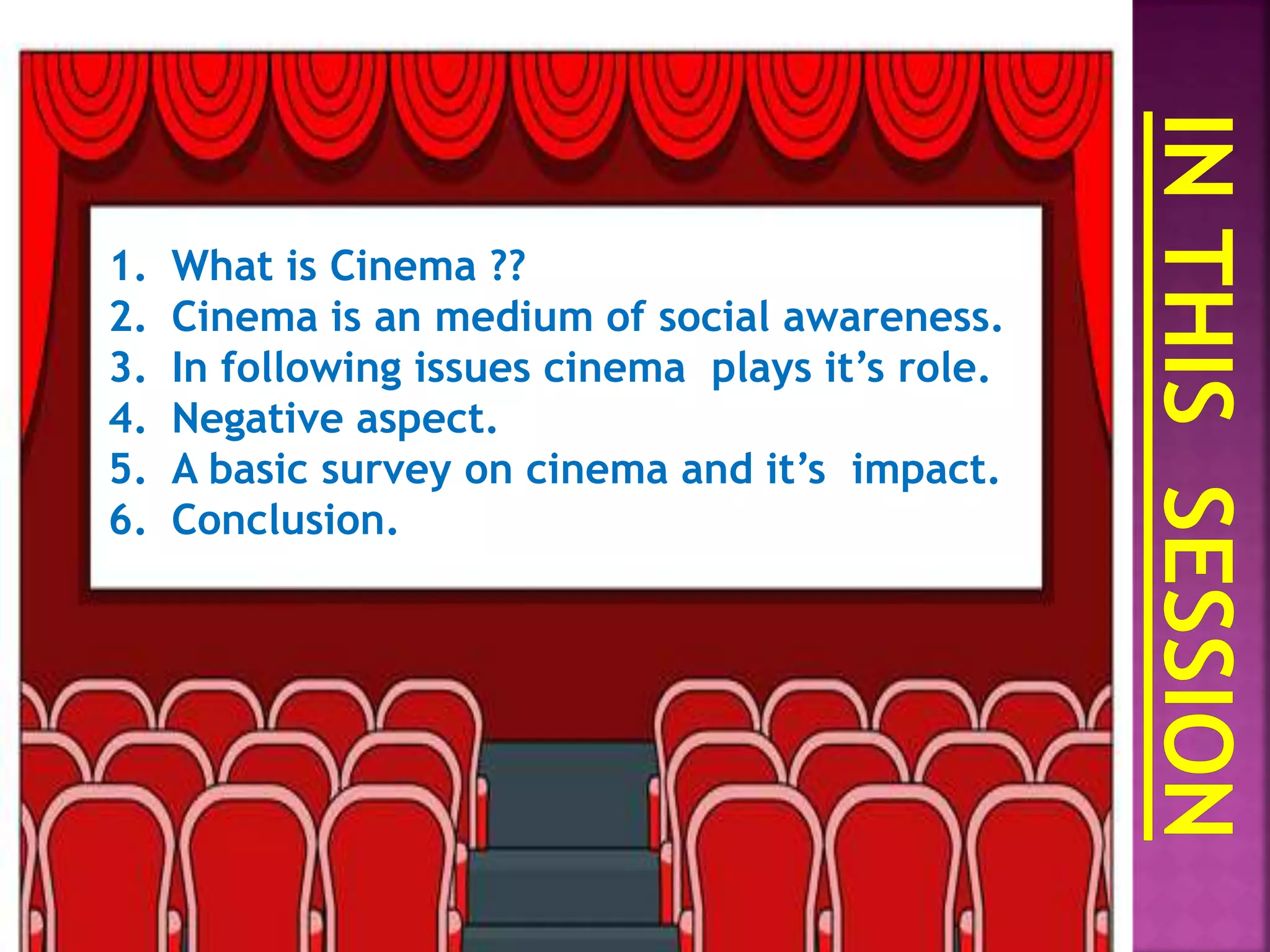 Role of cinema in social awareness | PPTX