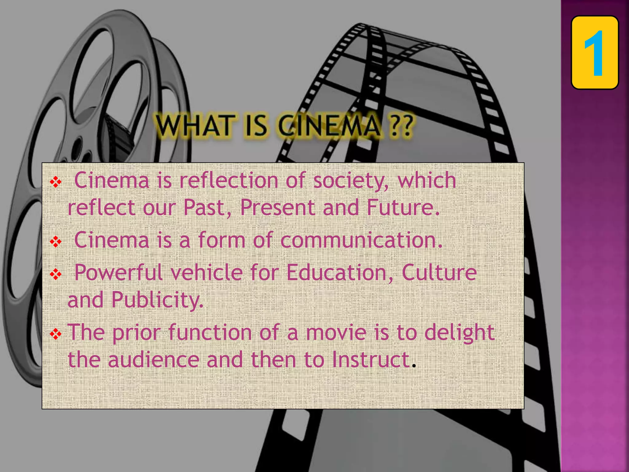 Role of cinema in social awareness | PPTX