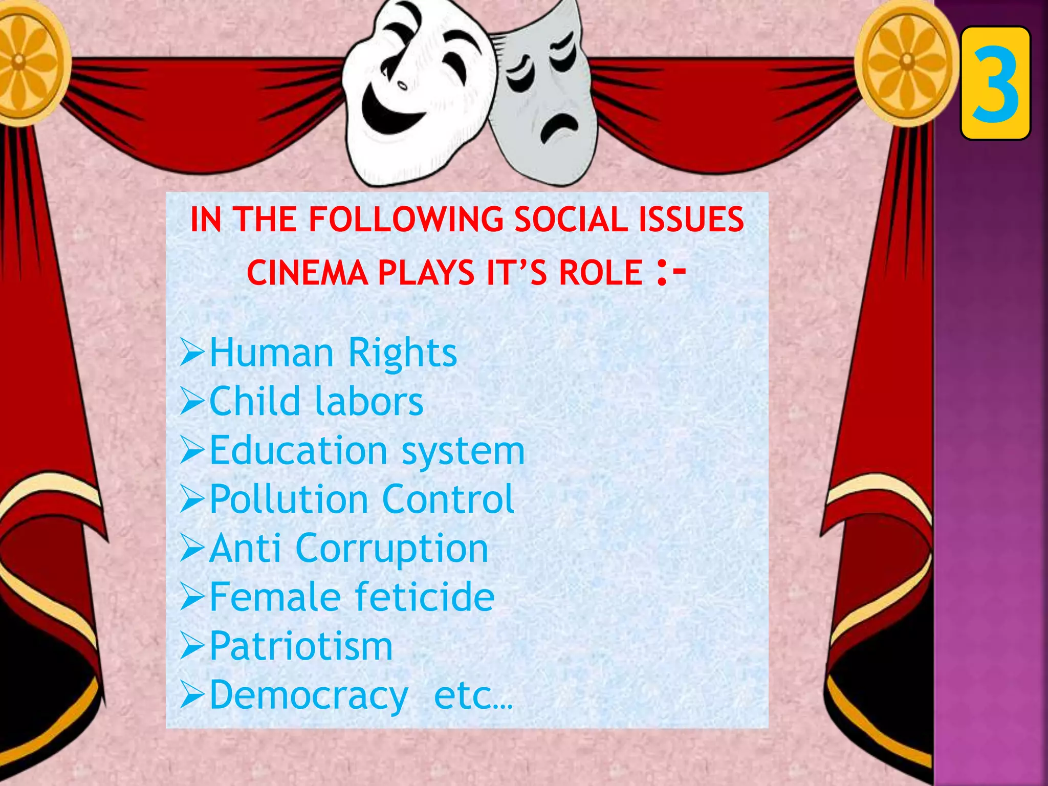Role of cinema in social awareness | PPTX