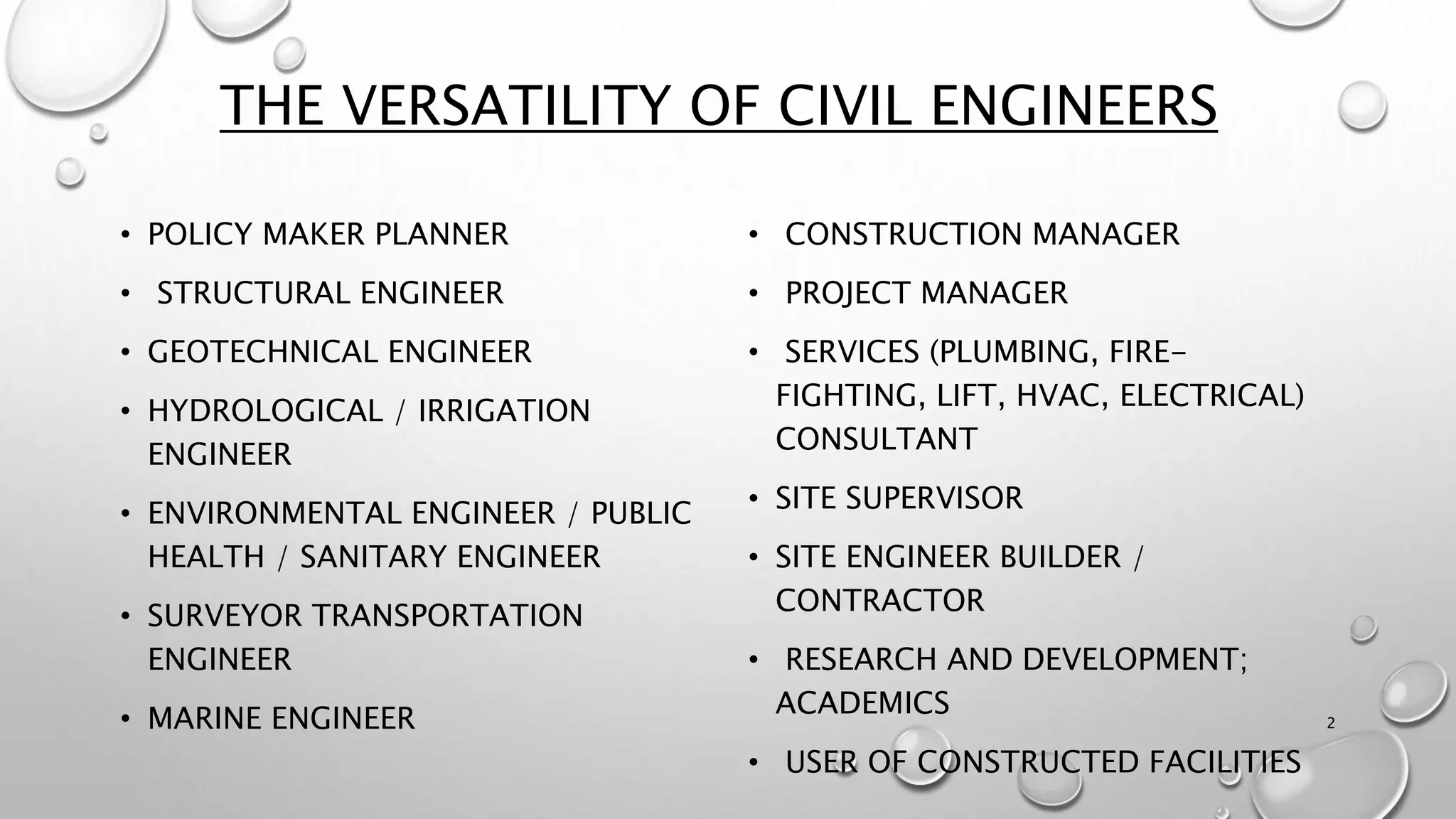 Role of civil engineer in disaster management | PPTX