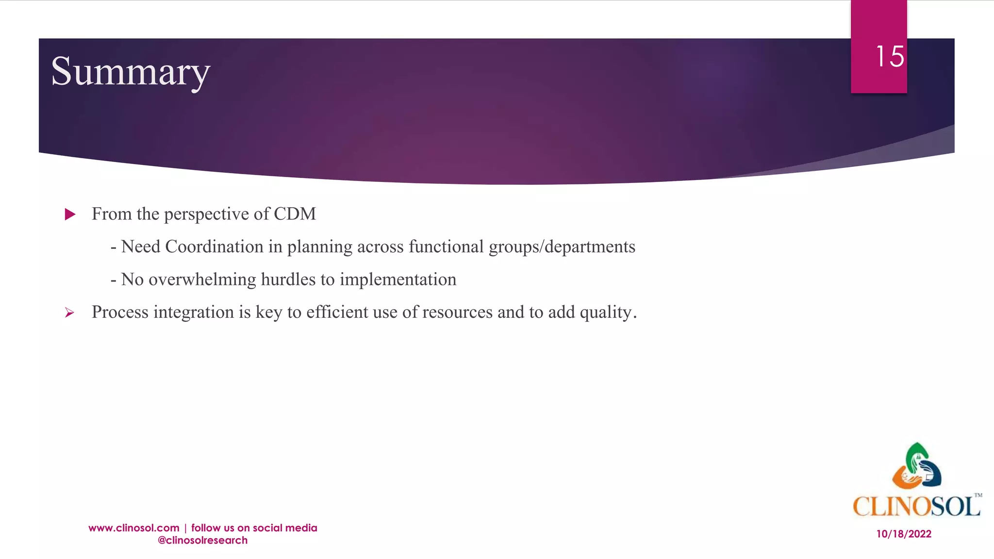 Role of Clinical Data Management in Risk-Based Monitoring | PPTX