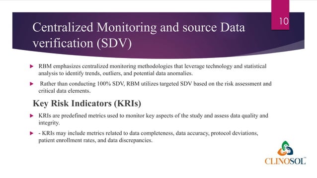 Role of Clinical Data Management in Risk-Based Monitoring | PPTX