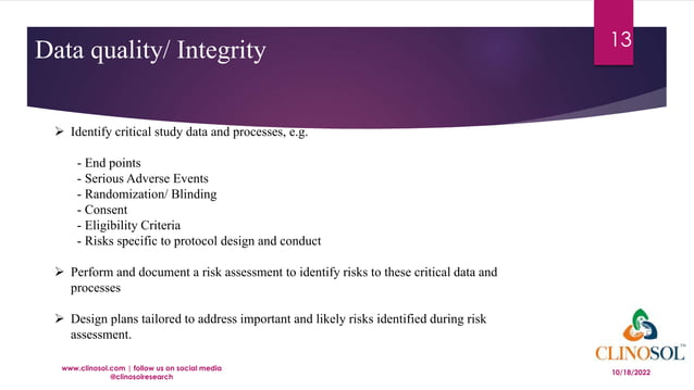 Role of Clinical Data Management in Risk-Based Monitoring | PPTX