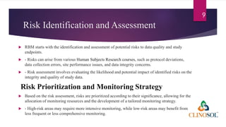 Role of Clinical Data Management in Risk-Based Monitoring | PPTX