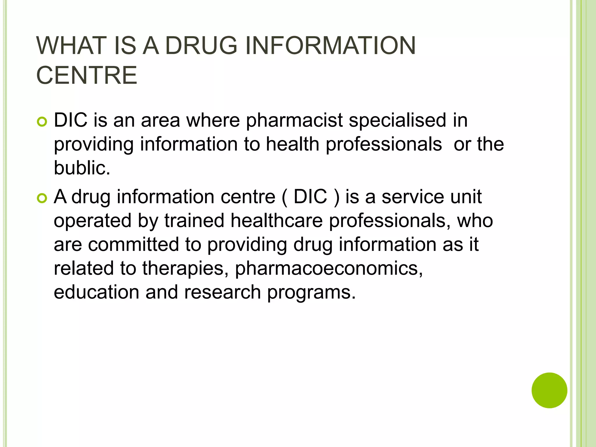 Role of clinical pharmacist in dic | PPTX