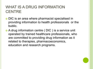 Role of clinical pharmacist in dic | PPTX