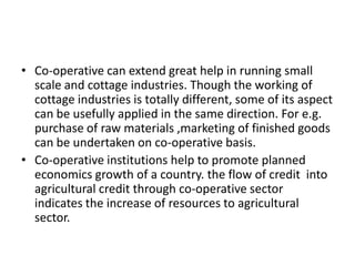 Role of co operative | PPTX