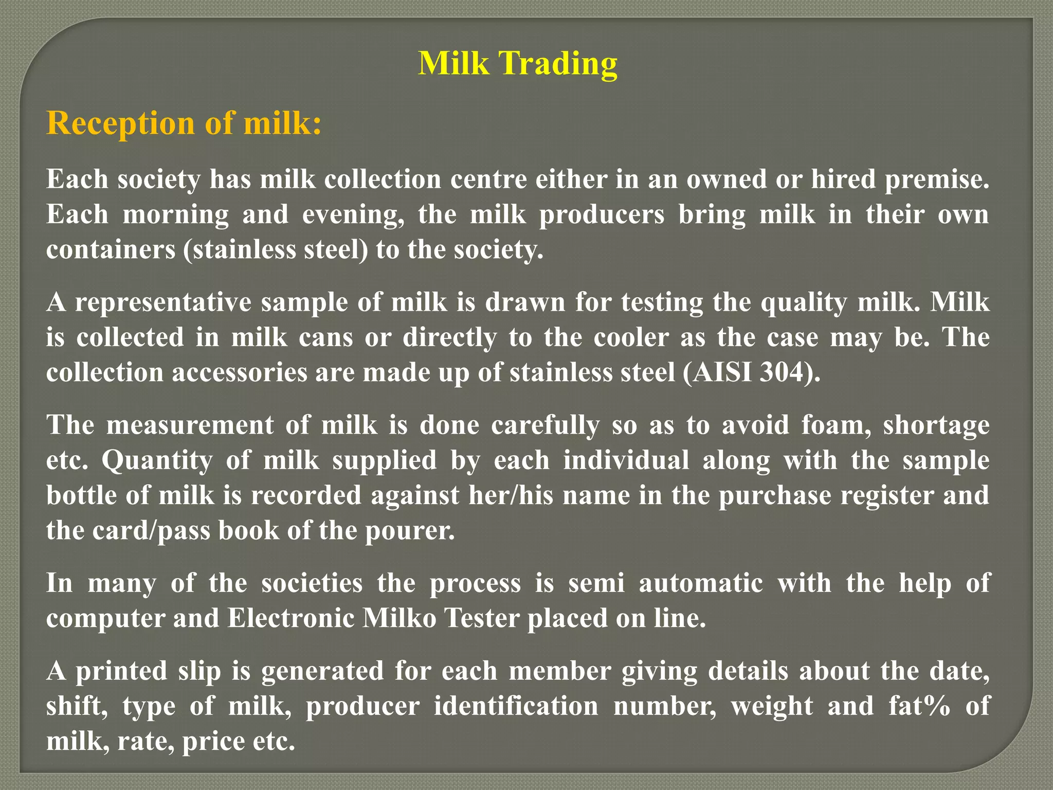 Role of co -operative society in milk production and marketing | PPTX