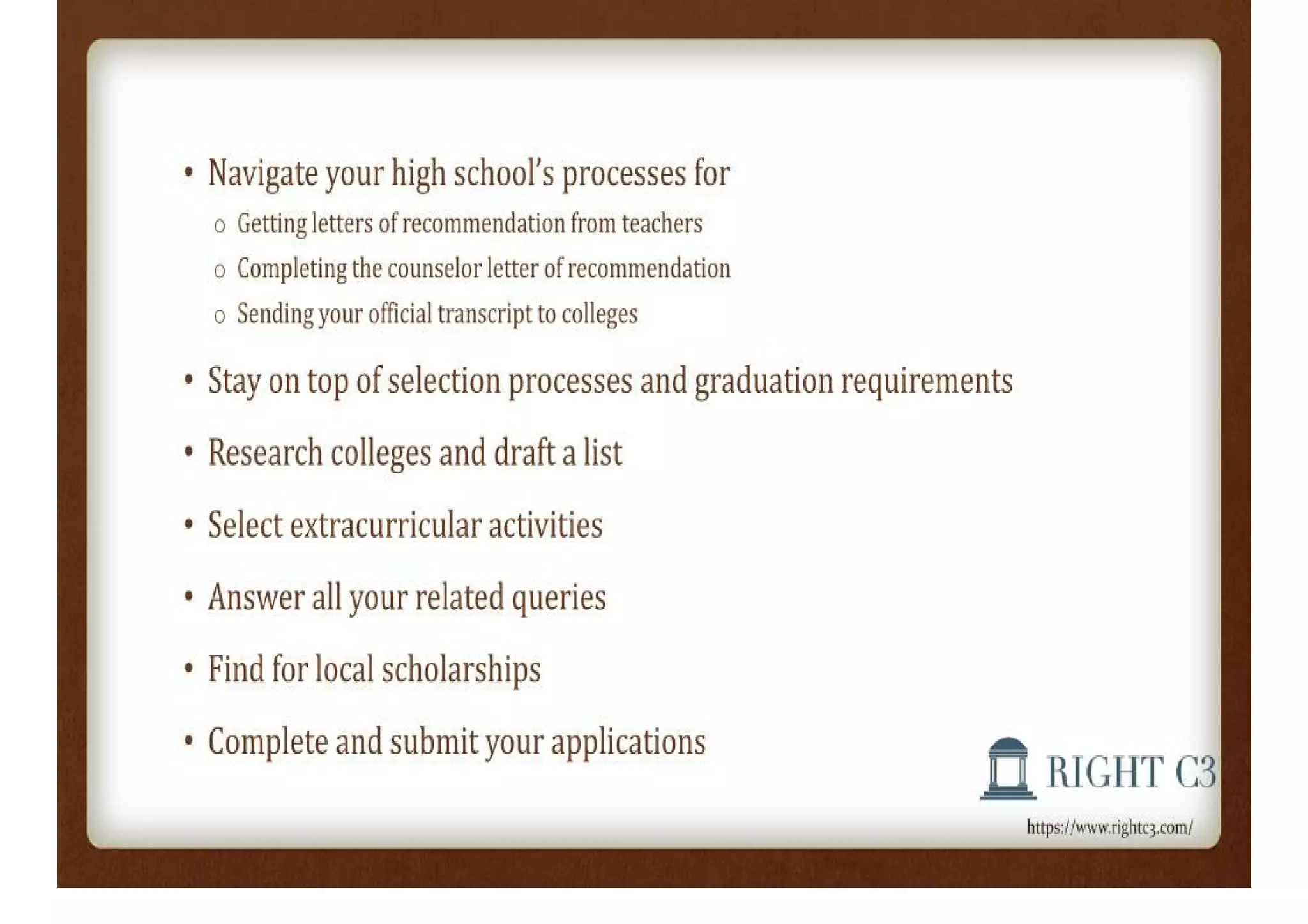 Role Of College Admissions Counselor | PPT
